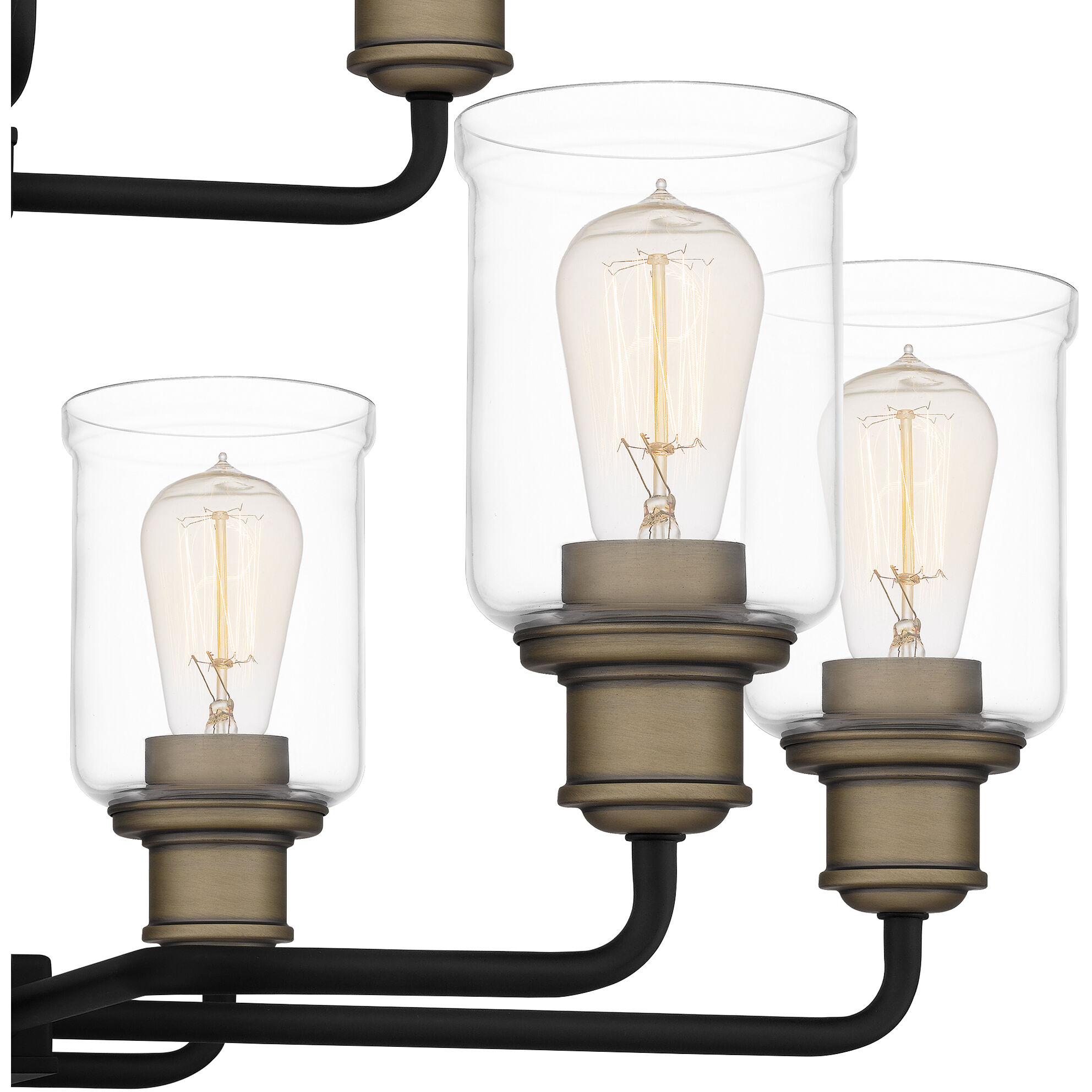 Quoizel COX5030MBK Cox 10 Light 30 inch Matte Black Chandelier Ceiling ...