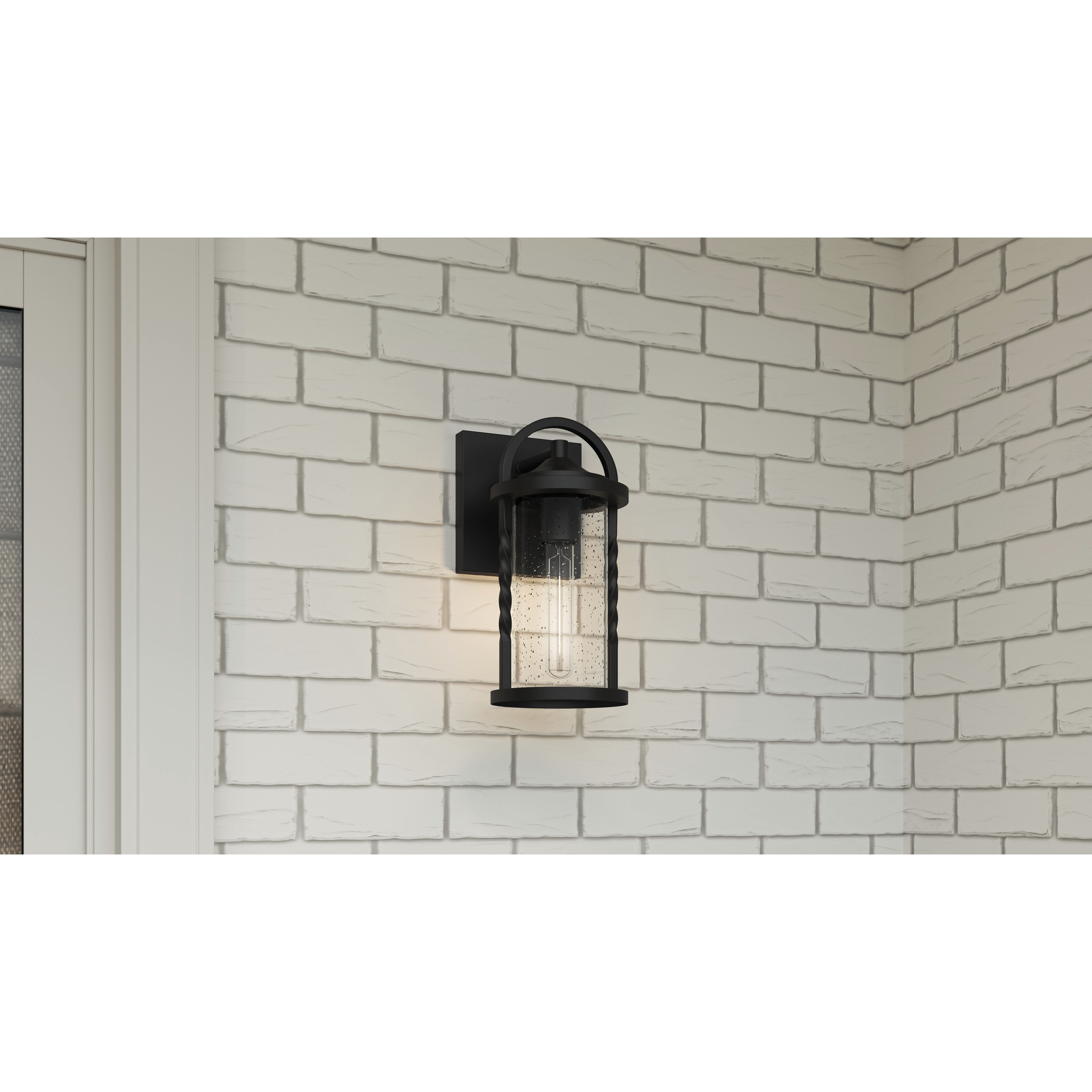 Quoizel RCE8407EK Reece 1 Light 14 inch Earth Black Outdoor Wall Lantern