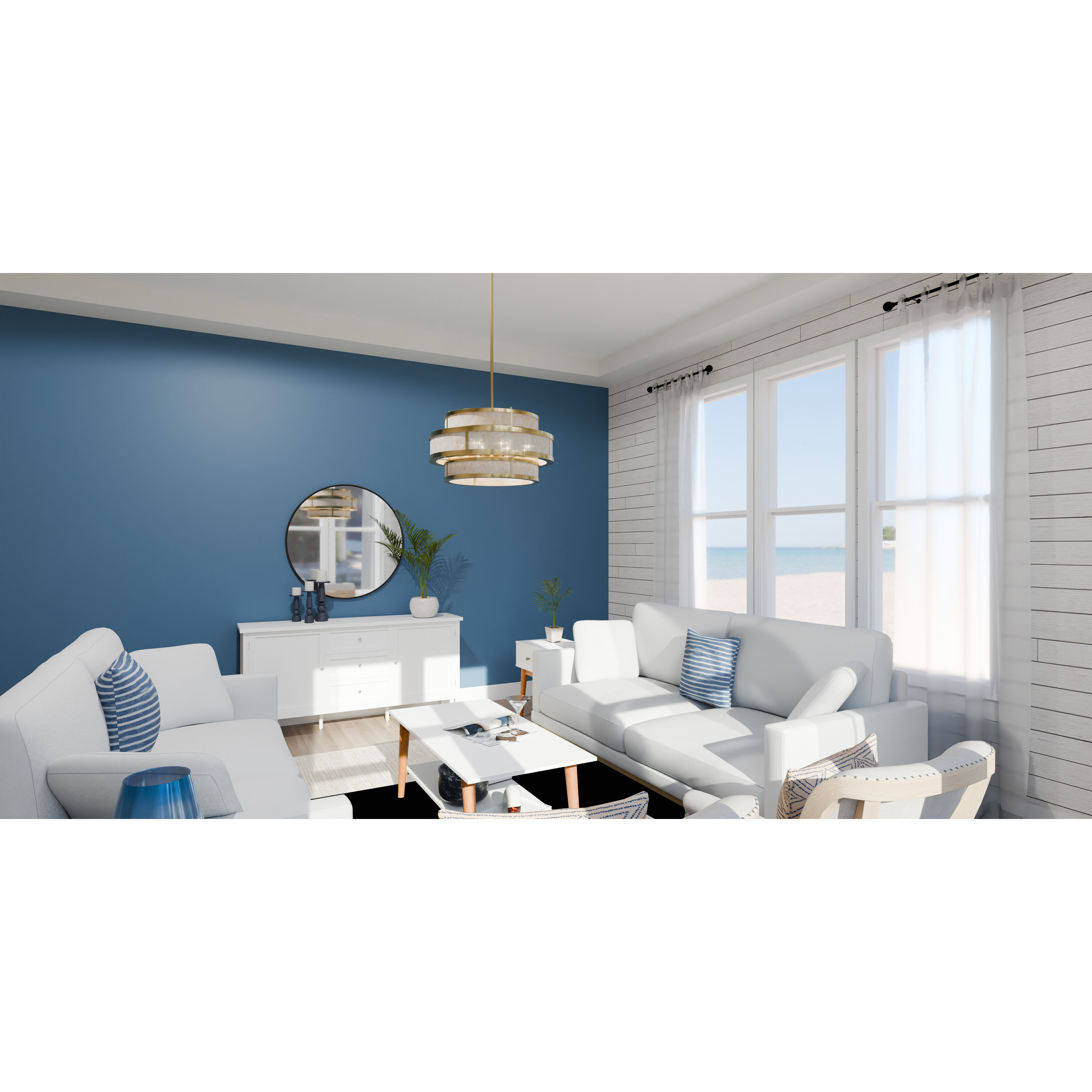 Quoizel STO2824BRG Stoneland 6 Light 24 inch Brushed Gold Quoizel STO2824BRG Stoneland 6 Light 24 inch Brushed Gold