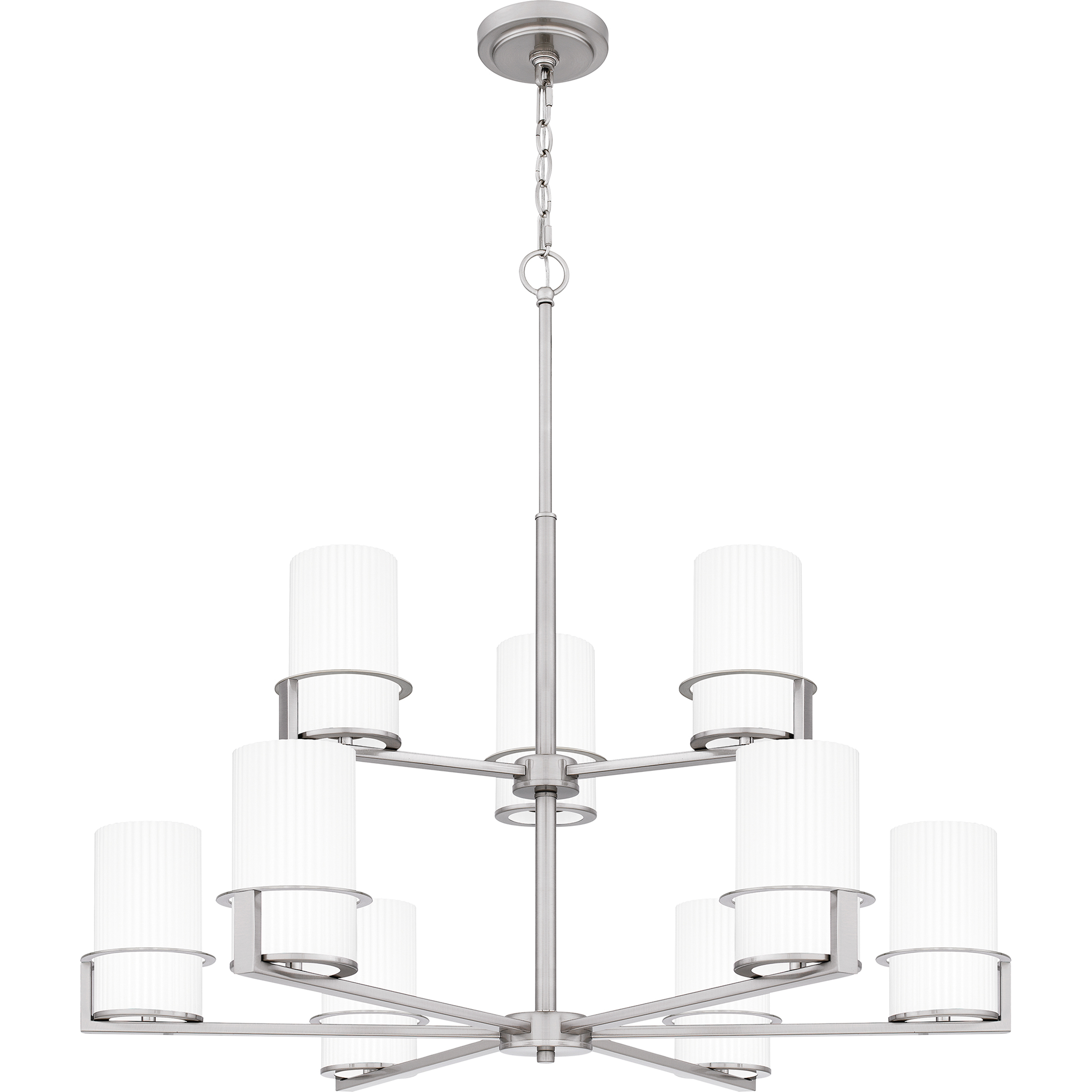 Quoizel SEY5032BN Seymour 9 Light 32.5 inch Brushed Nickel Chandelier ...
