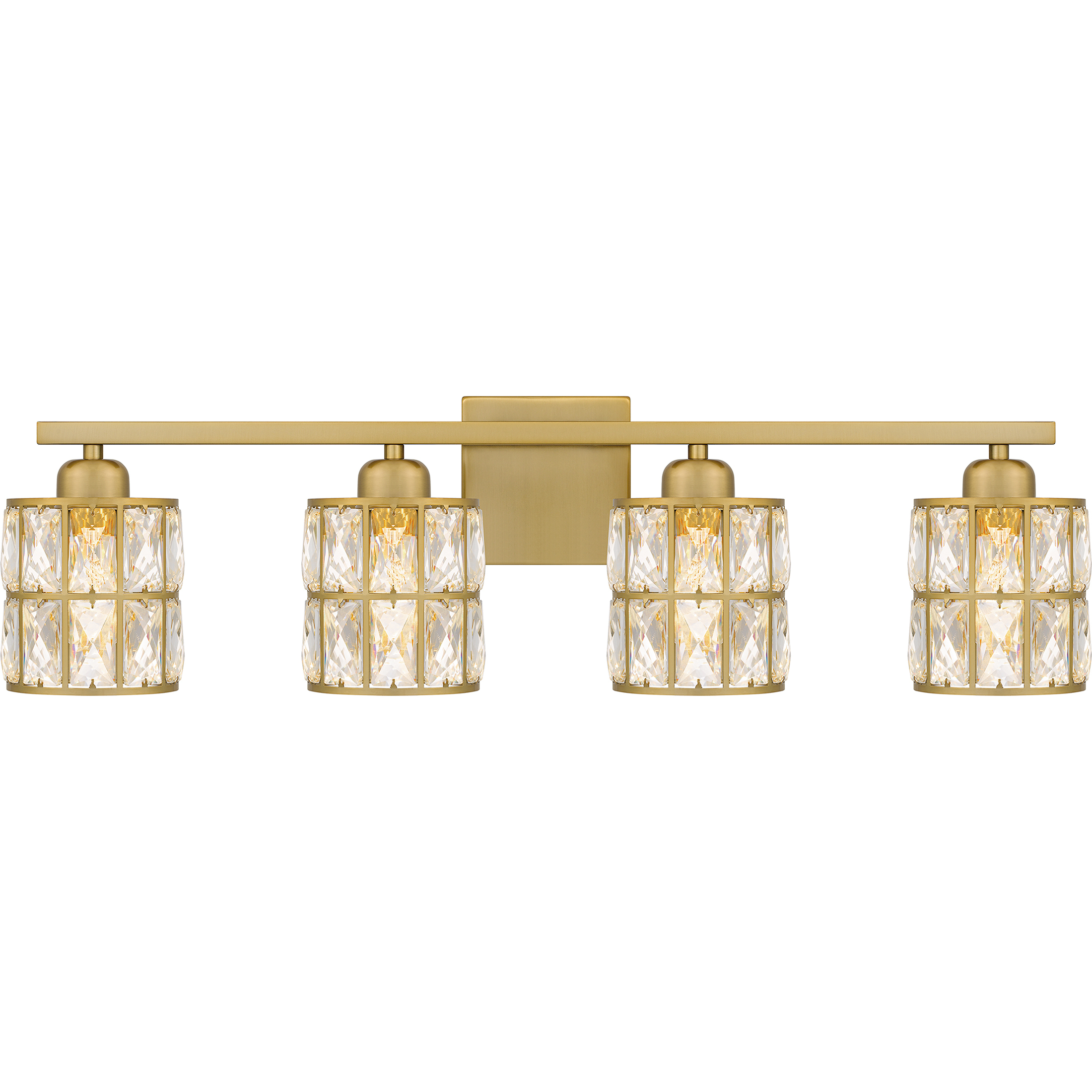 Quoizel GIB8630AB Gibson 4 Light 29.5 inch Aged Brass Bath Light Wall ...