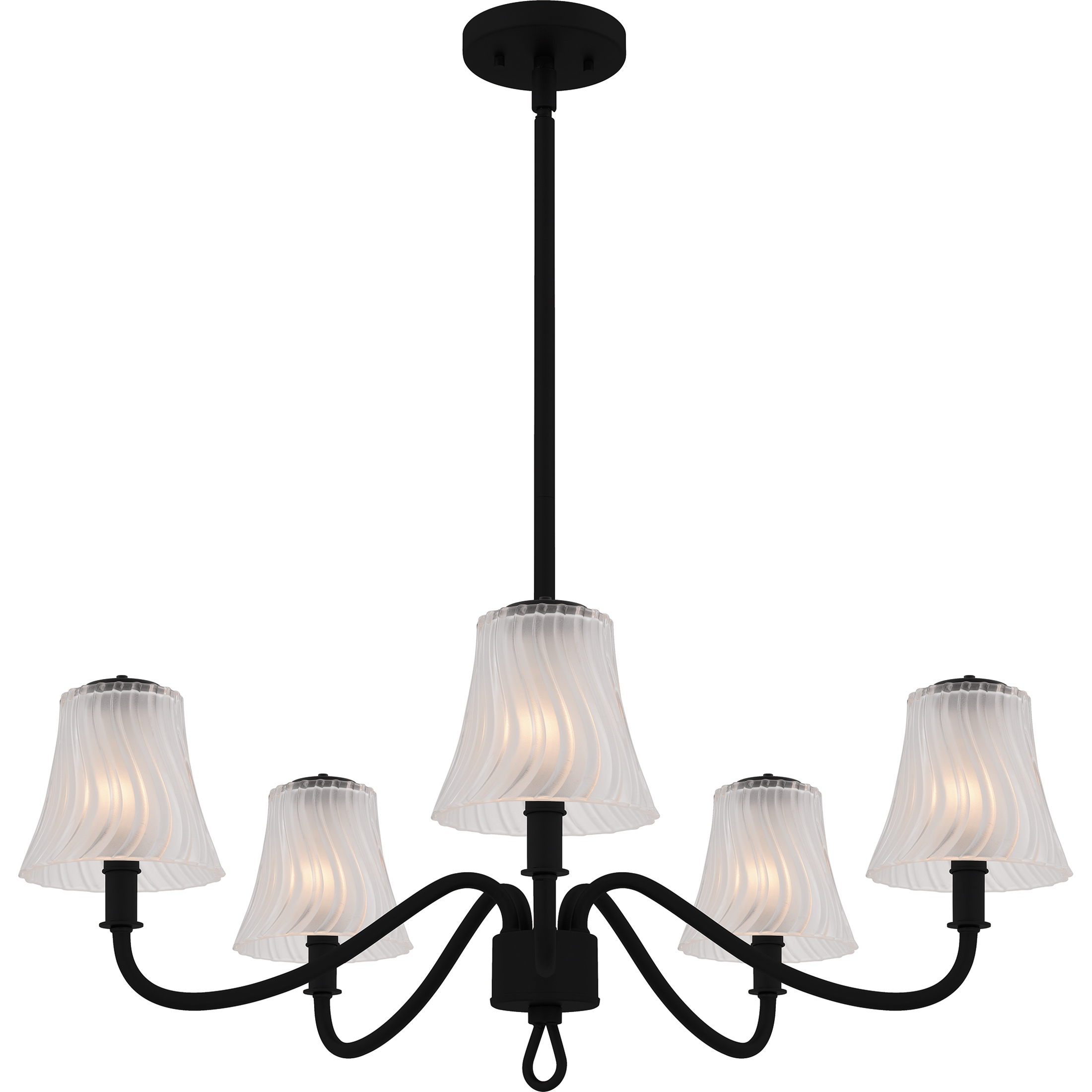 Quoizel MCK5030MBK McKinney 5 Light 29.5 inch Matte Black Chandelier ...