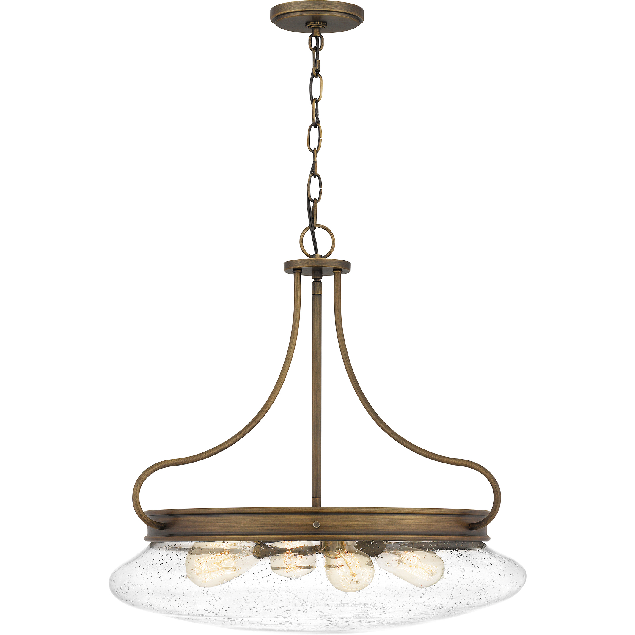 Quoizel QOP5222FR Tucker 4 Light 22 inch French Bronze Pendant Ceiling ...