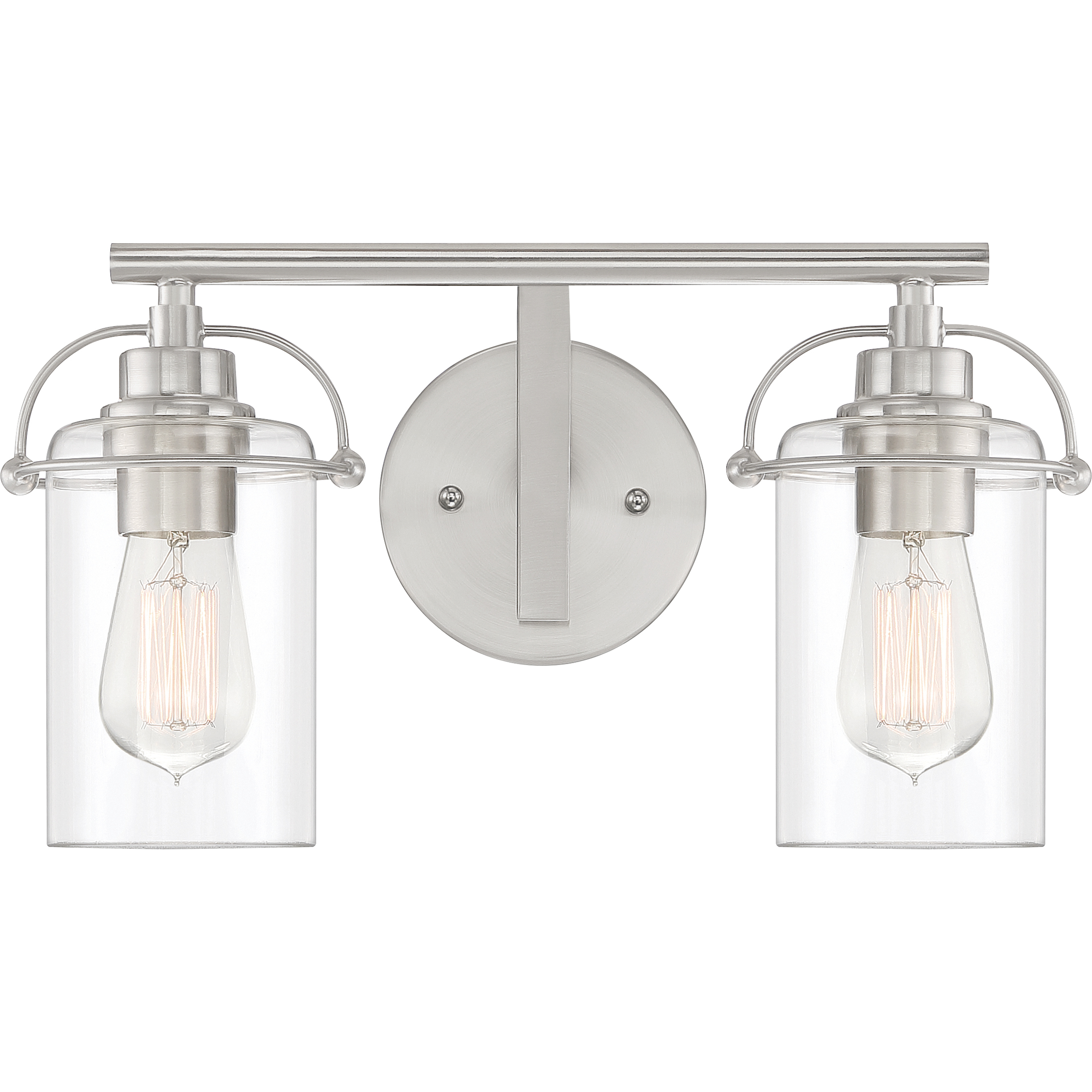 Quoizel EMR8602BN Emerson 2 Light 16 inch Brushed Nickel Vanity Light ...