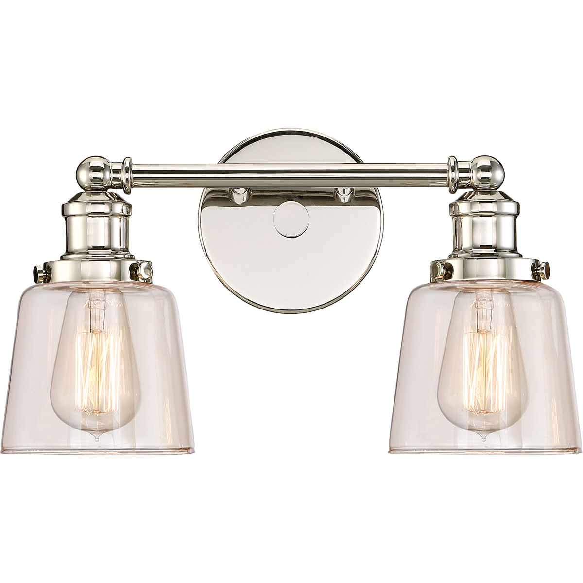 Quoizel UNI8602PK Union 2 Light 15 inch Polished Nickel Bath Light Wall ...