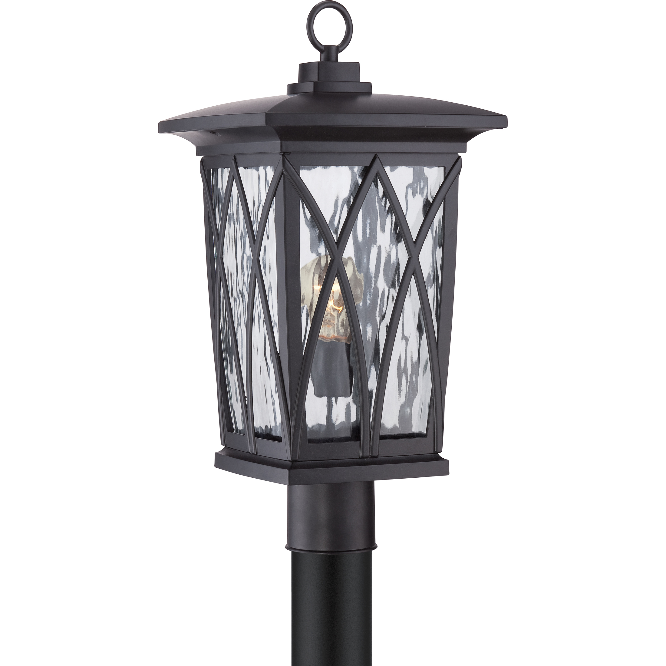 Quoizel GVR9010K Grover 1 Light 21 inch Mystic Black Outdoor Post Lantern