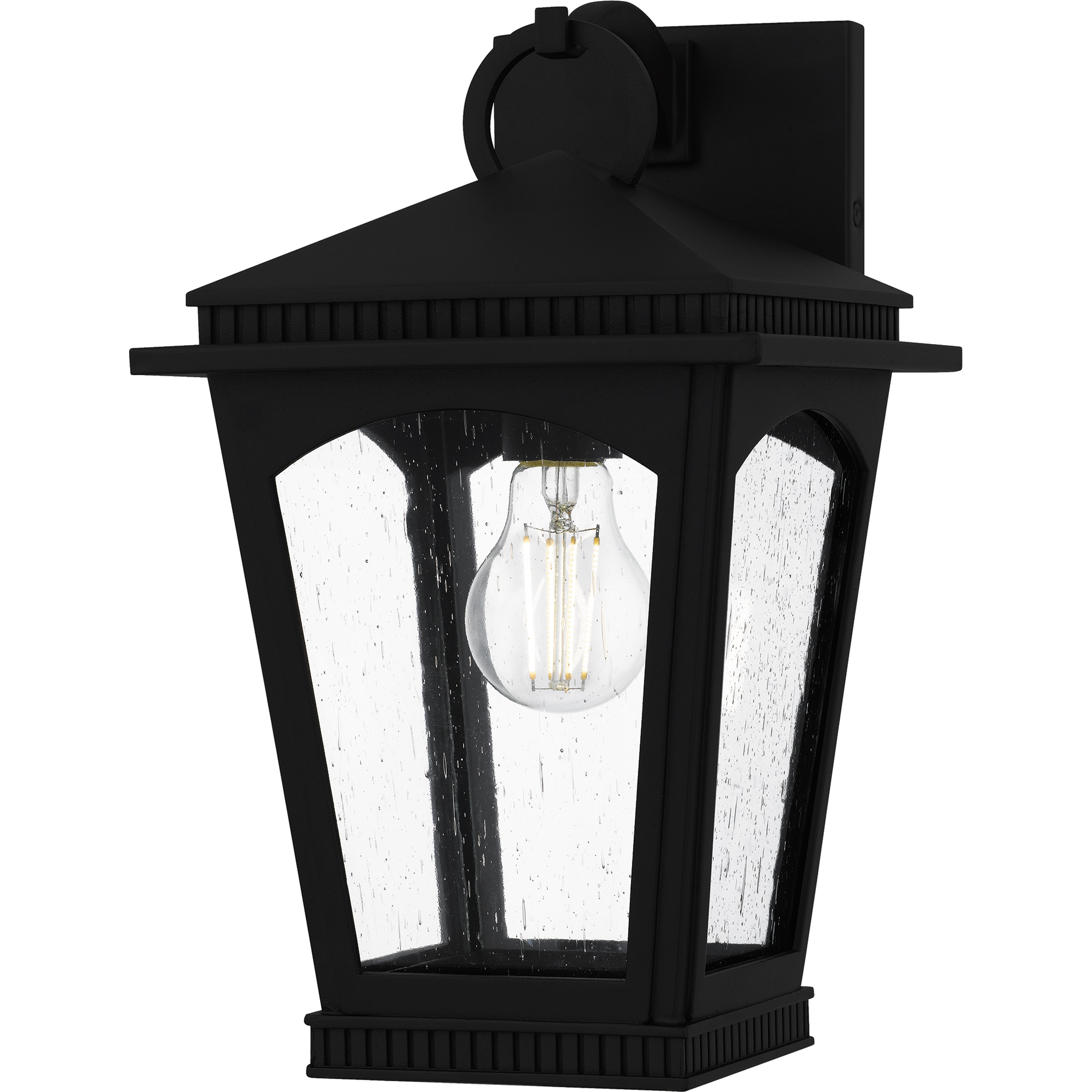 Quoizel HUK8408EK Huck 1 Light 13.25 inch Earth Black Outdoor Wall ...