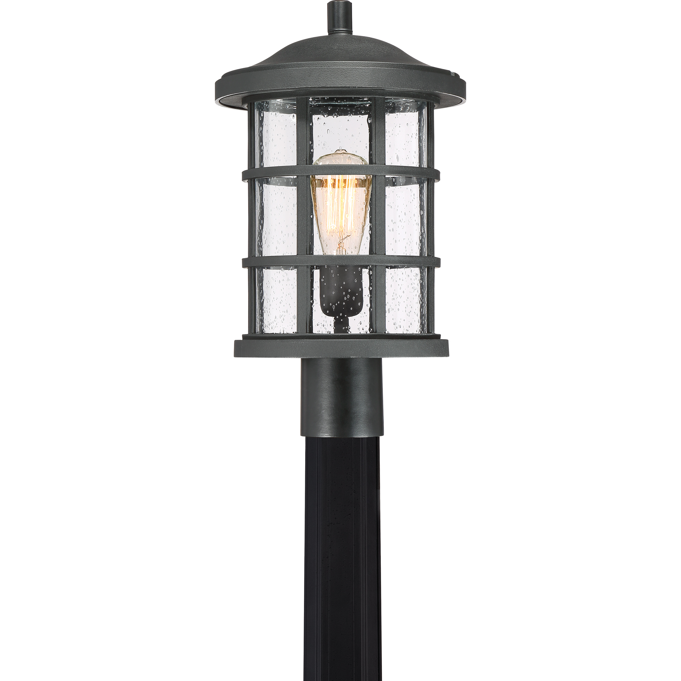 Quoizel CSE9010EK Crusade 1 Light 17 inch Earth Black Outdoor Post Lantern