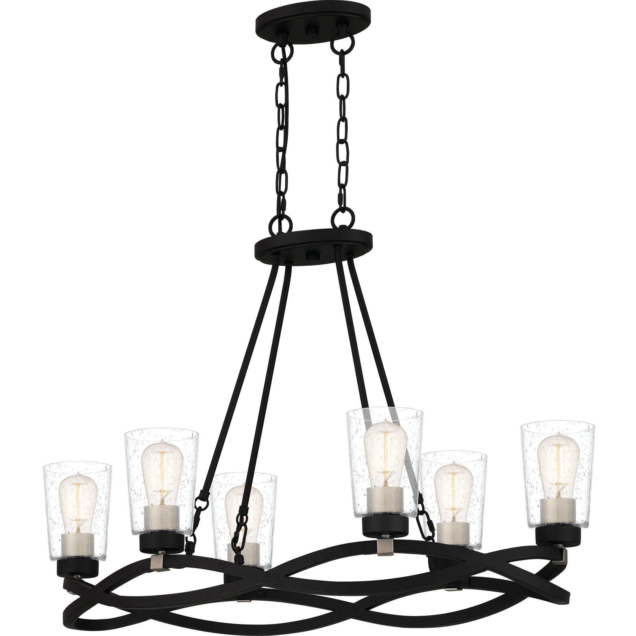 Quoizel OLK632EK Overlook 6 Light 33 inch Earth Black Island Light ...