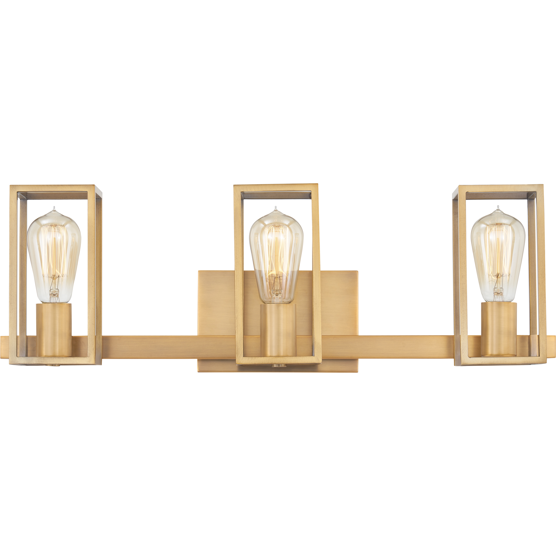 Quoizel LGN8724WS Leighton 3 Light 24 inch Weathered Brass Bath Light ...