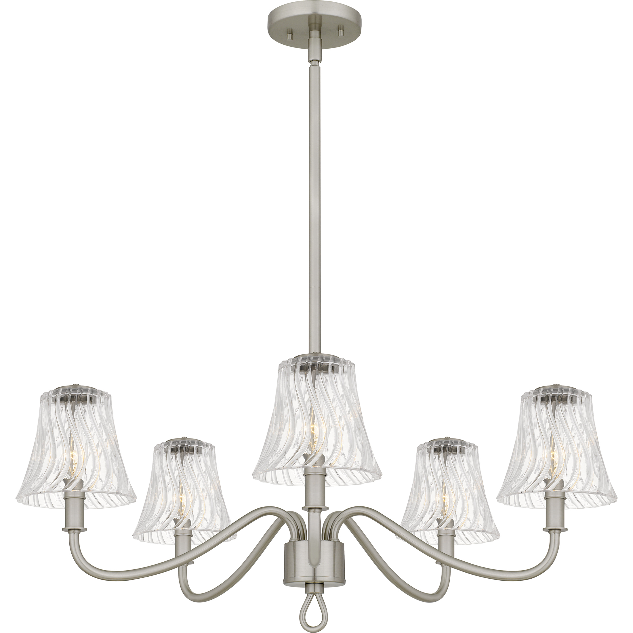 Quoizel MCK5030BN McKinney 5 Light 29.5 inch Brushed Nickel Chandelier ...